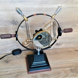 Mesmerizing Sci-fi Steampunk Table Lamp. One-of-a-kind Illumination ...