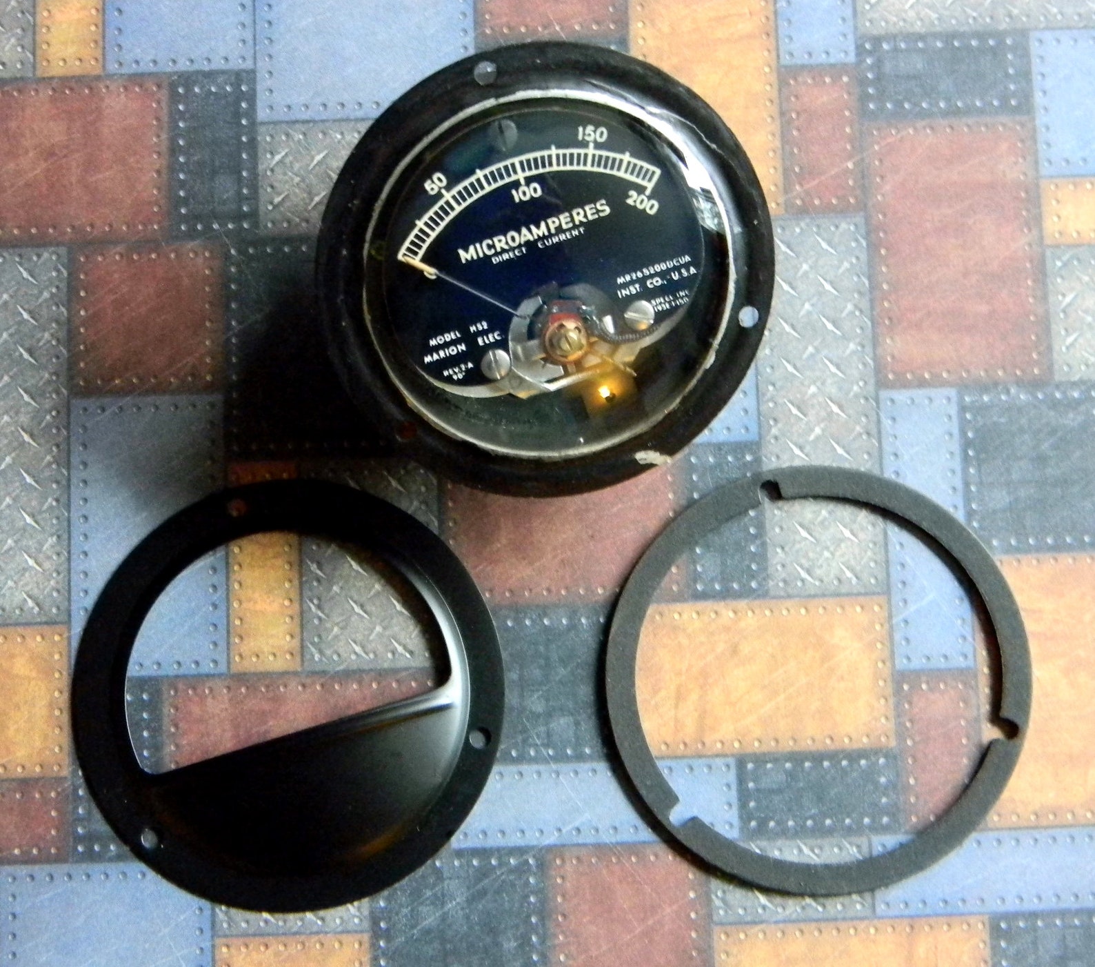 Fully Functional Vintage Microamperes Ammeter Gauge Mfg. by Marion ...