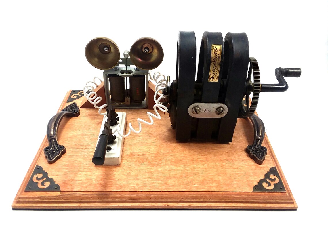 Amazing Steampunk Bell Ringer Apparatus: Antique 3 Bar Magneto - Etsy