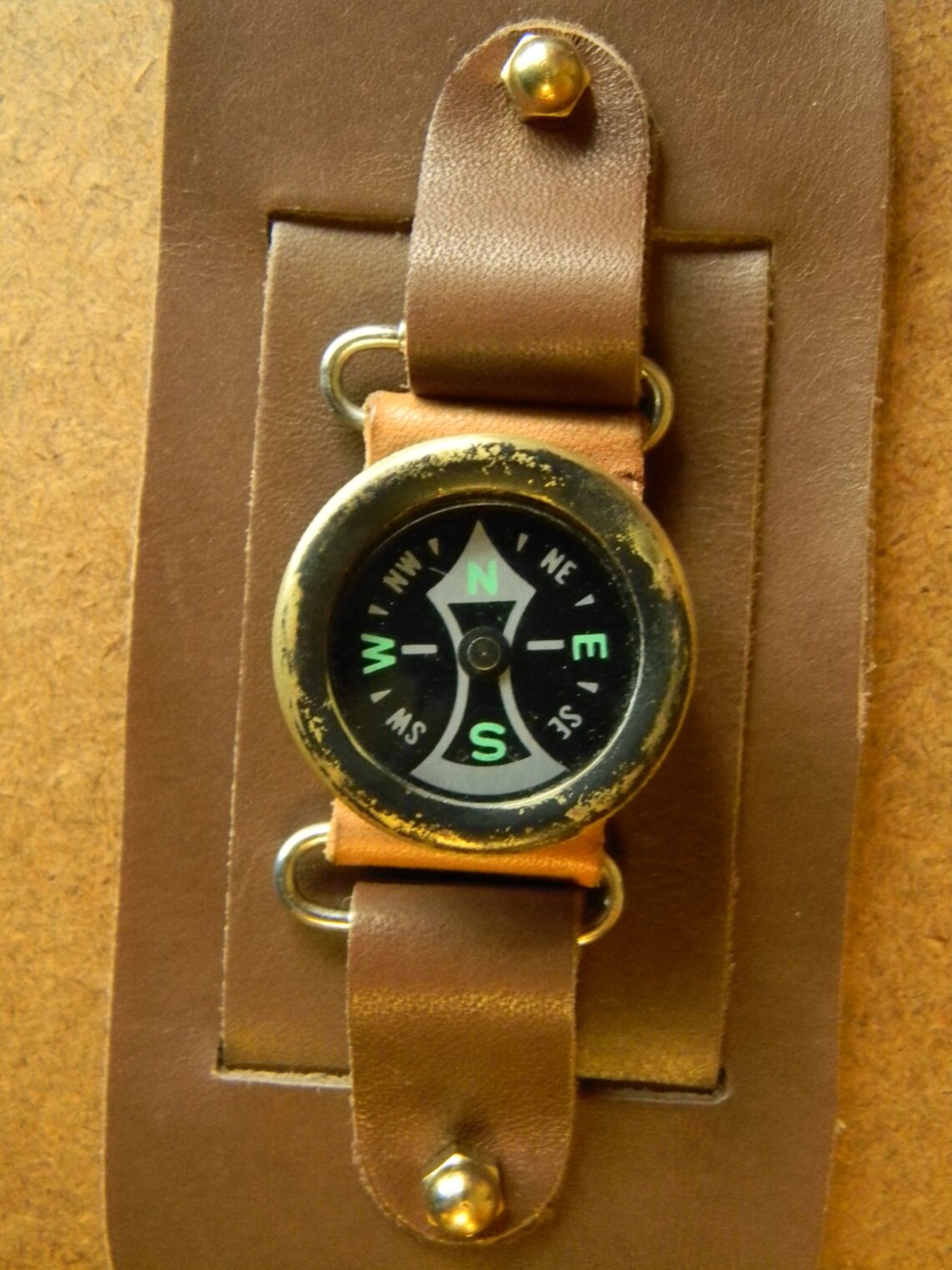Antiqued Brass Steampunk Wrist Compass on Sturdy Double Buckle - Etsy