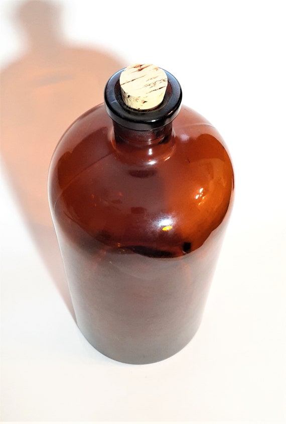 Giant Antique Dark Brown Glass Apothecary / Chemist Bottle. 13 | Etsy