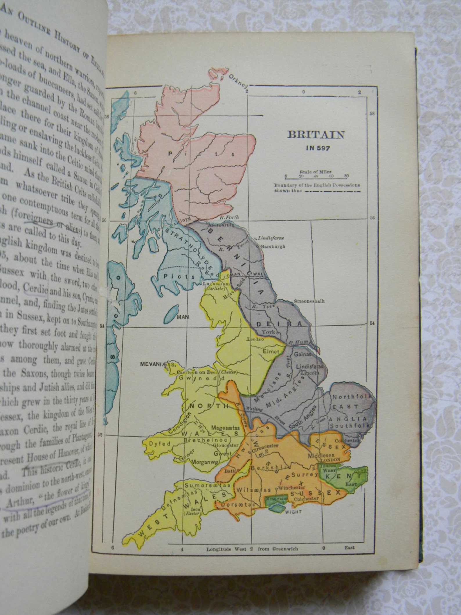 Antique "outline History of England" by James Richard Joy - Chautauqua ...