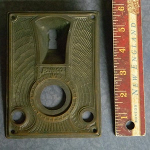 Antique Art Deco Style Brass Radio Faceplate Cover for Receiver Dial ...