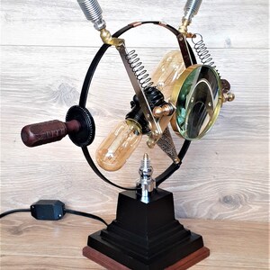 Mesmerizing Sci-fi Steampunk Table Lamp. One-of-a-kind Illumination ...