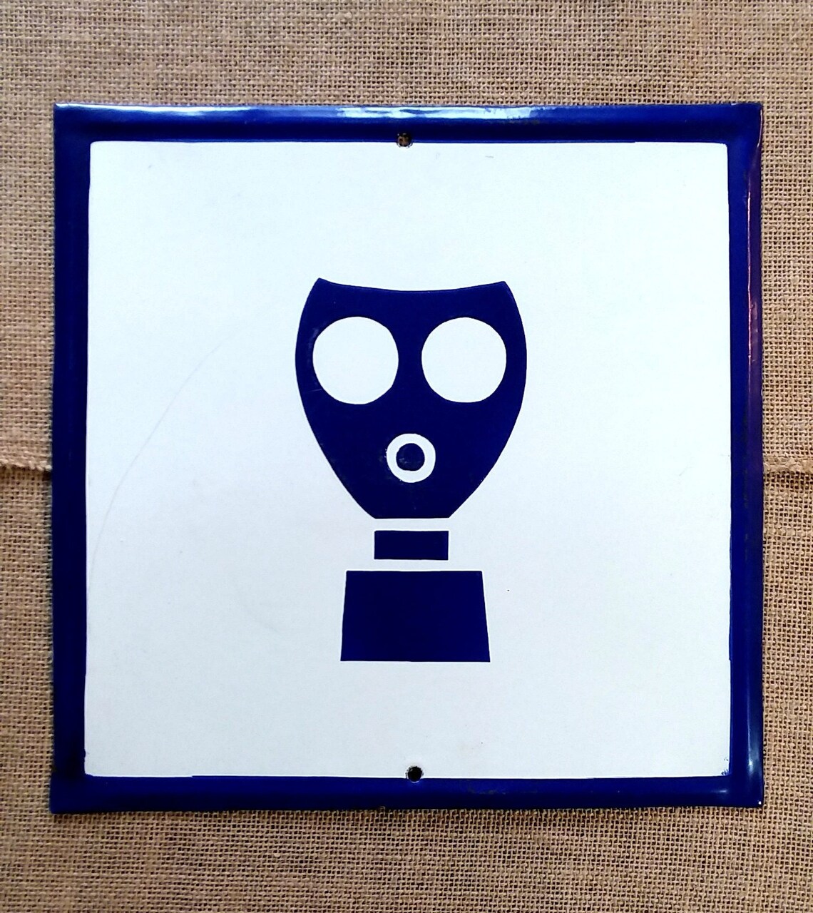 Vintage Fallout Gas Mask Respirator Protection Safety Sign. - Etsy