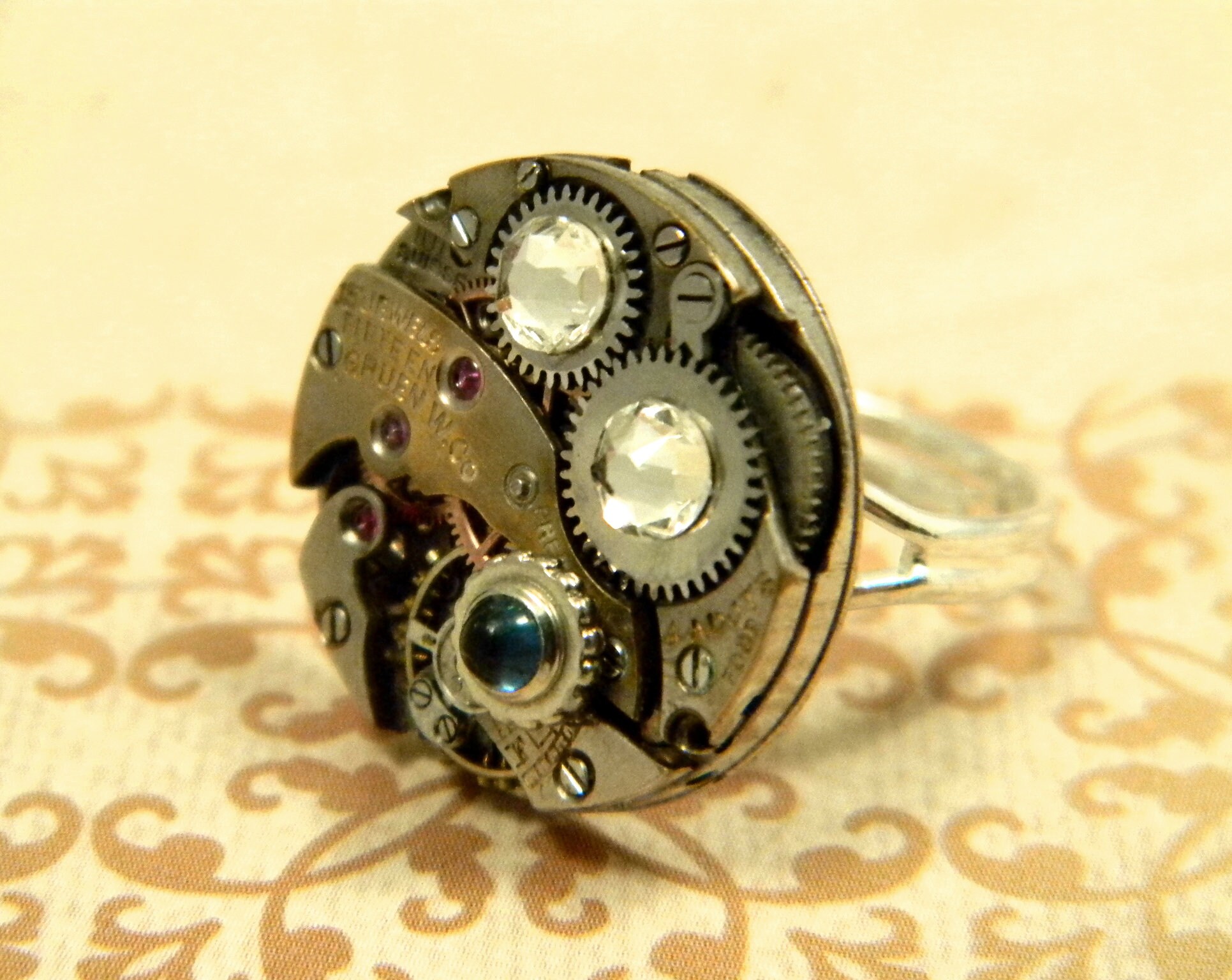 Beautiful Upcycled Antique Gruen Watch Movement Ring. | Etsy