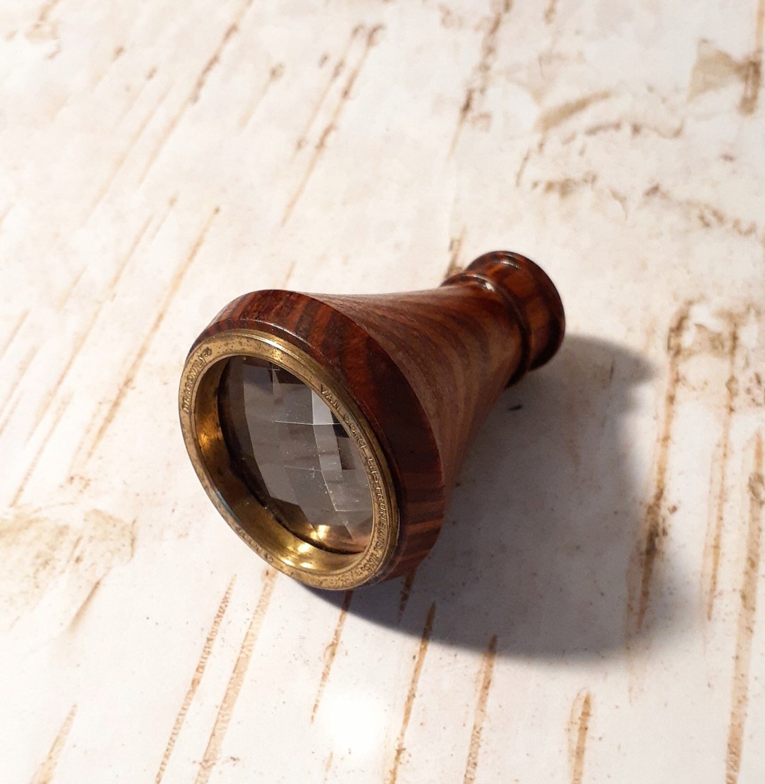 Amazing Vintage Van Cort dragonfly Dioptric Scope. Wood and Brass. see ...