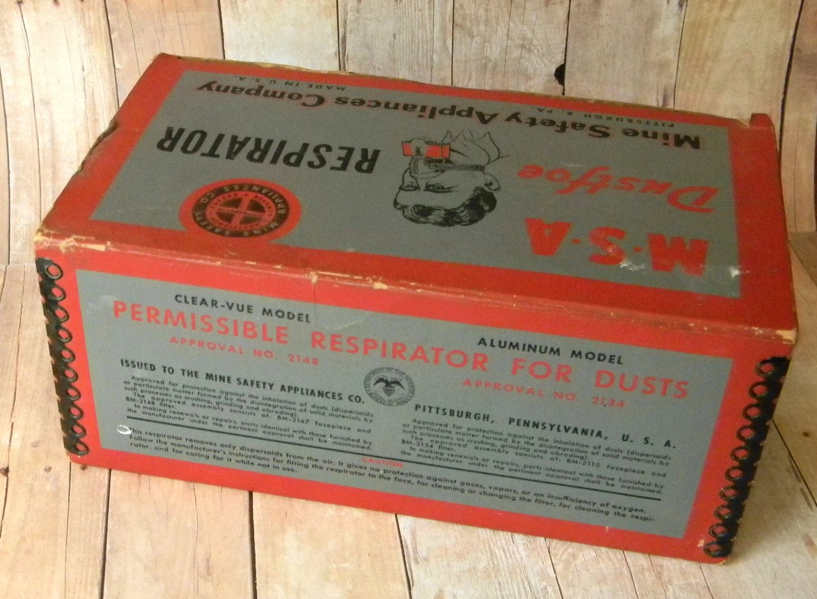 Odd Vintage Box for MSA dustfoe Respirator Mask. - Etsy