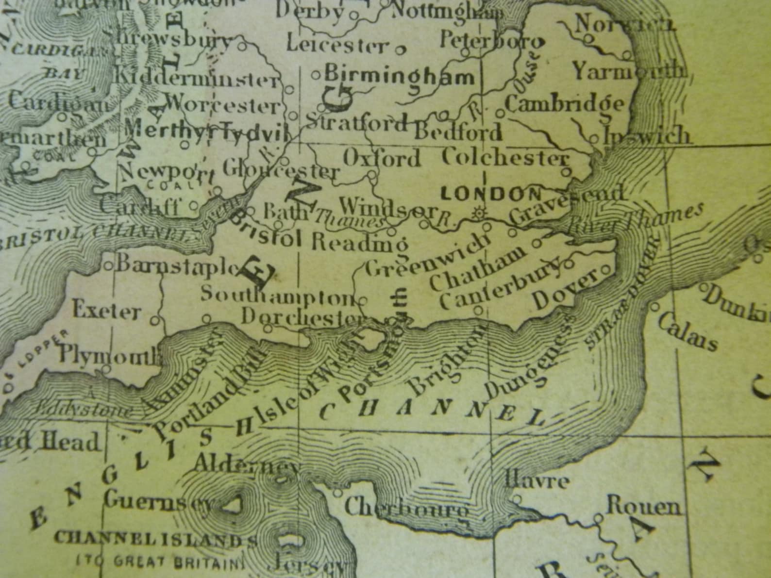 Victorian Era Engraved Print Map of the British Isles A - Etsy