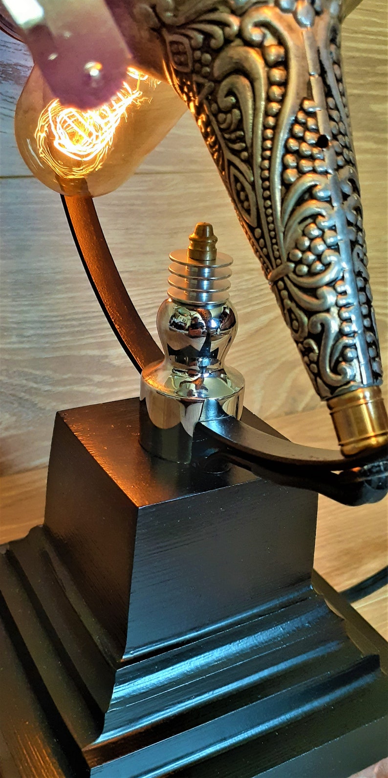 Mesmerizing Sci-fi Steampunk Table Lamp. One-of-a-kind | Etsy