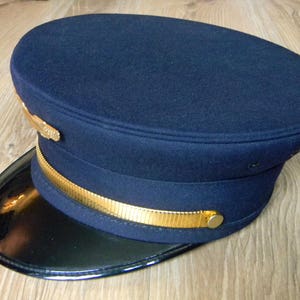 Airship Conductor's Hat. Custom Steampunk Dirigible Uniform Cap. True ...