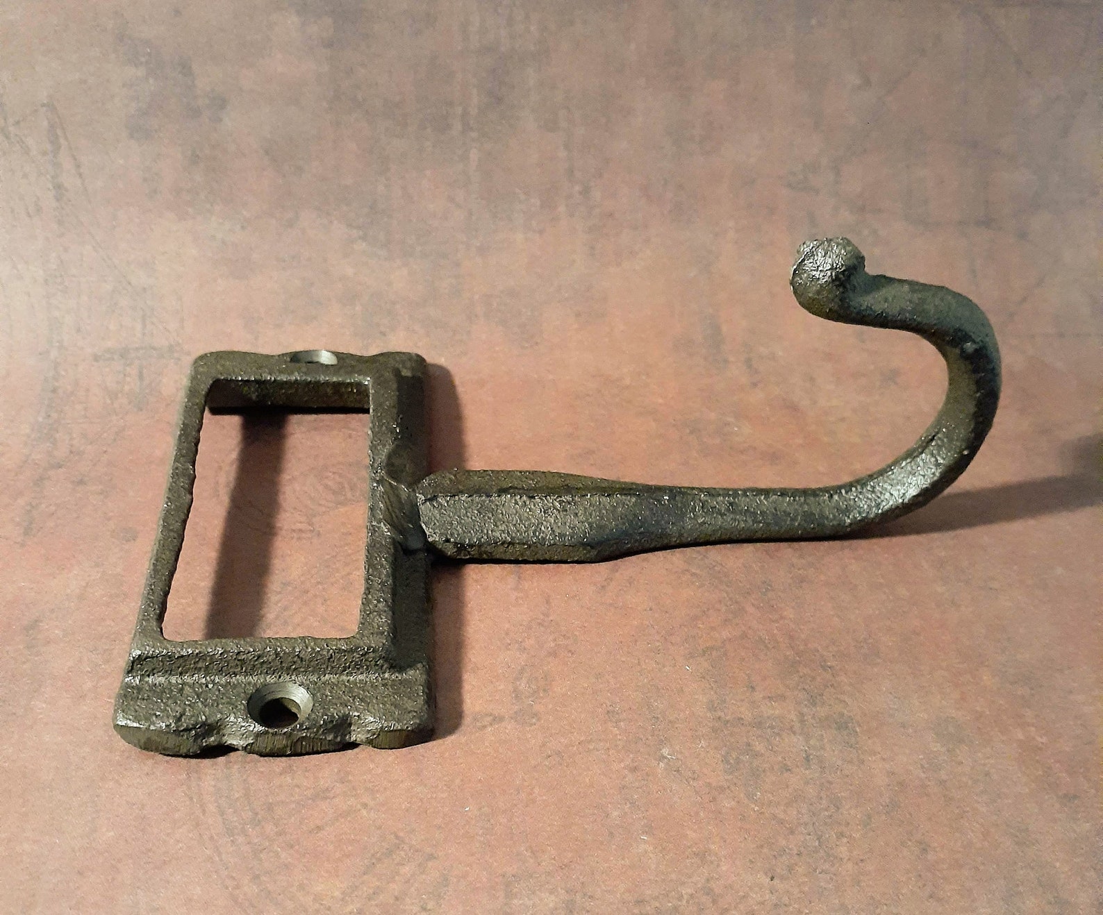 Amazing Elegant Name Card Cast Iron Hook or Hat Post. Name Tag Hook ...