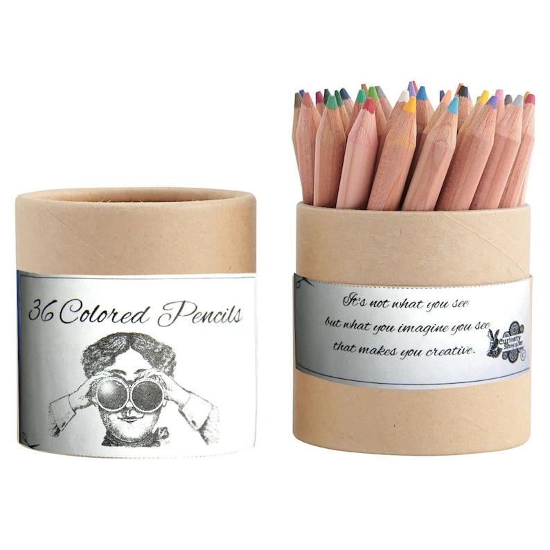 36 Quality Colored Pencils. Travel Box W/ Lots of Pastels From the ...