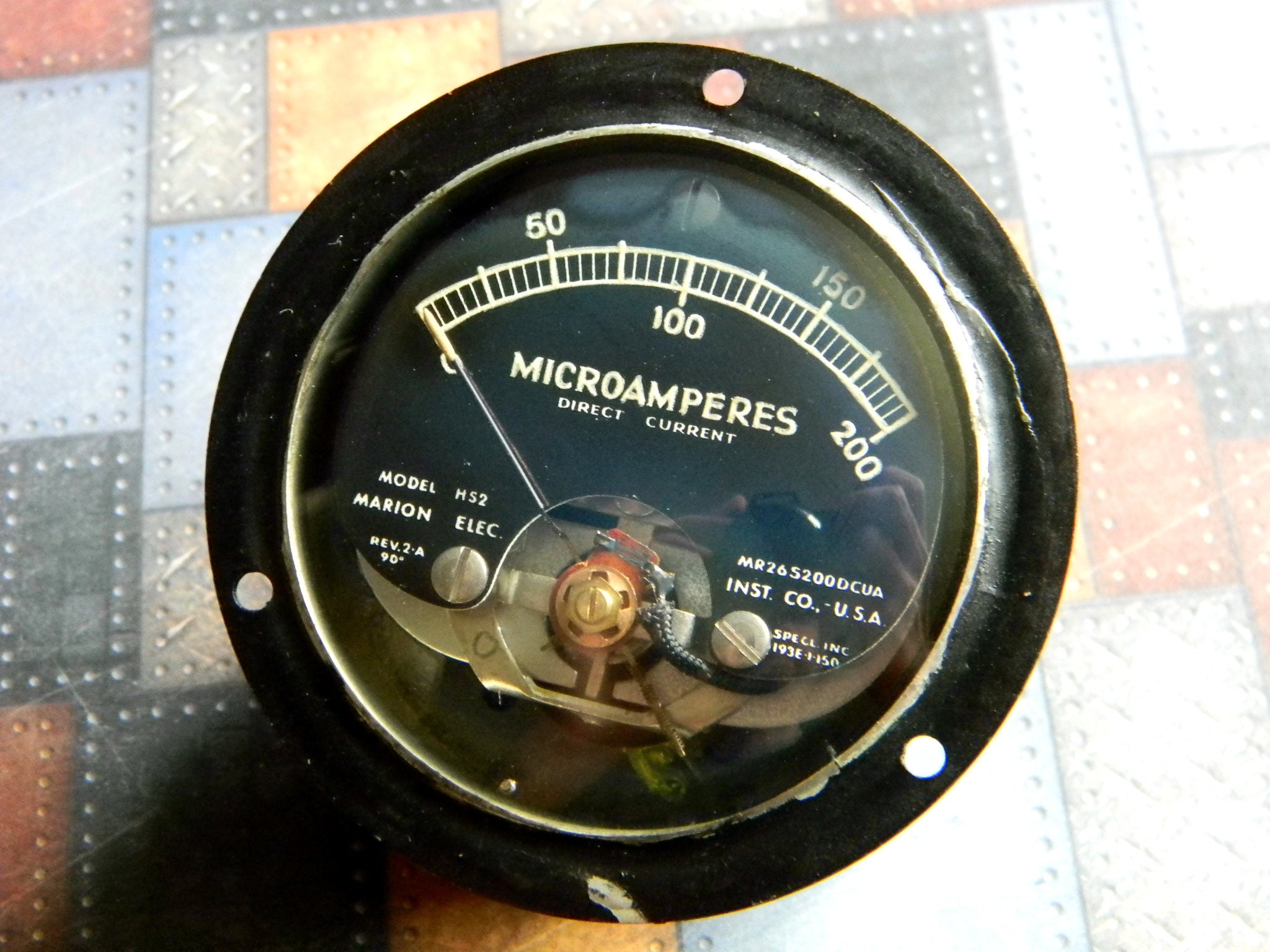 Fully Functional Vintage Microamperes Ammeter Gauge Mfg. by Marion ...