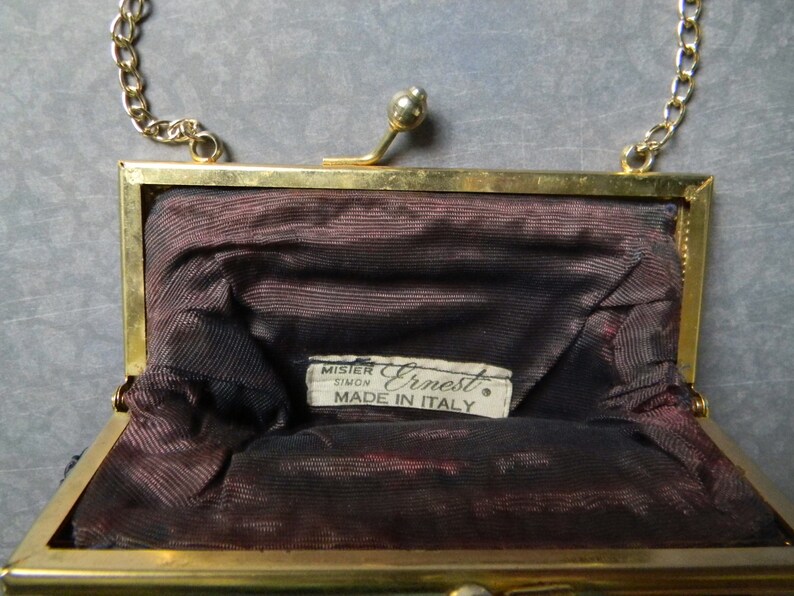 Elegant Vintage Victorian Style Blue Suede Leather Purse. Made - Etsy