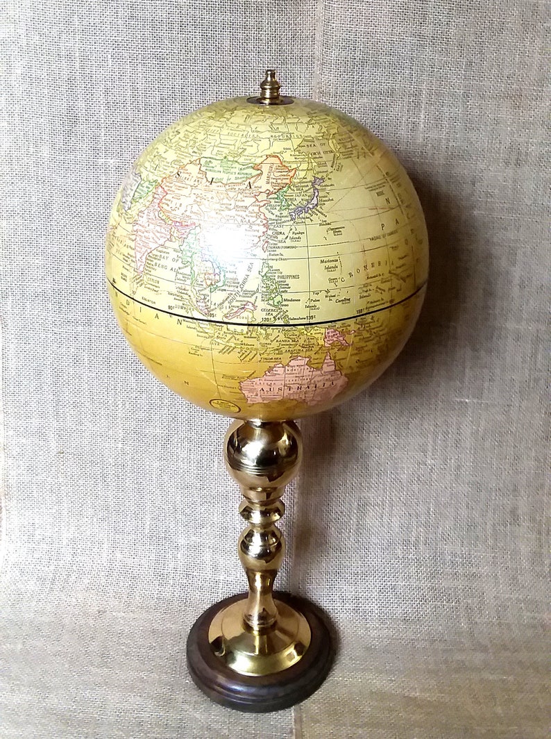 Elegant Custom Library Globe in Classic Goldenrod Style - Etsy