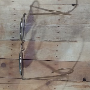 Vintage Split Lens Cobalt Blue Glasses. Used Condition. Hallmarked 'FUL ...