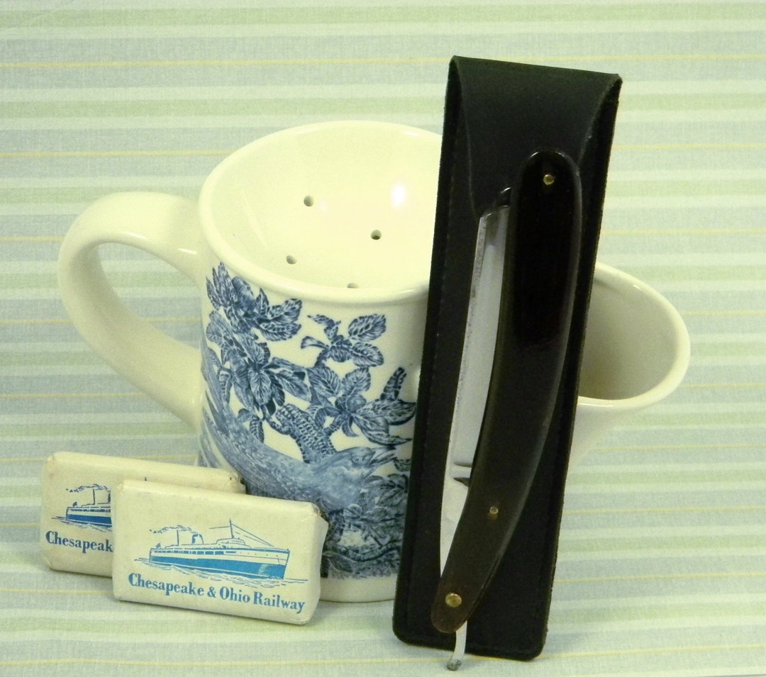 Curious Vintage Shaving Collection. Vintage Shaving Mug From England. 2 ...