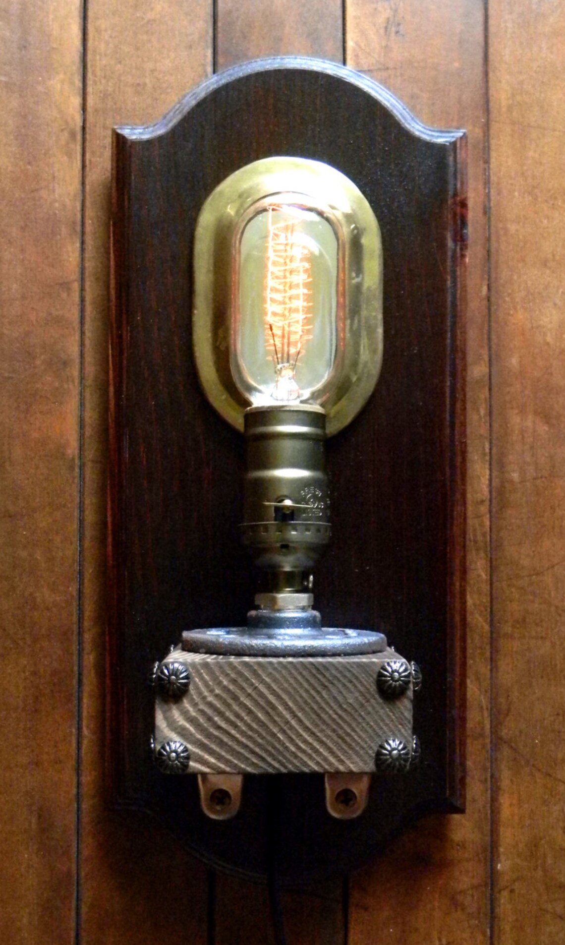Amazing Custom Wall Mounted Steampunk Lamp. A Curiosity Shopper Crew ...