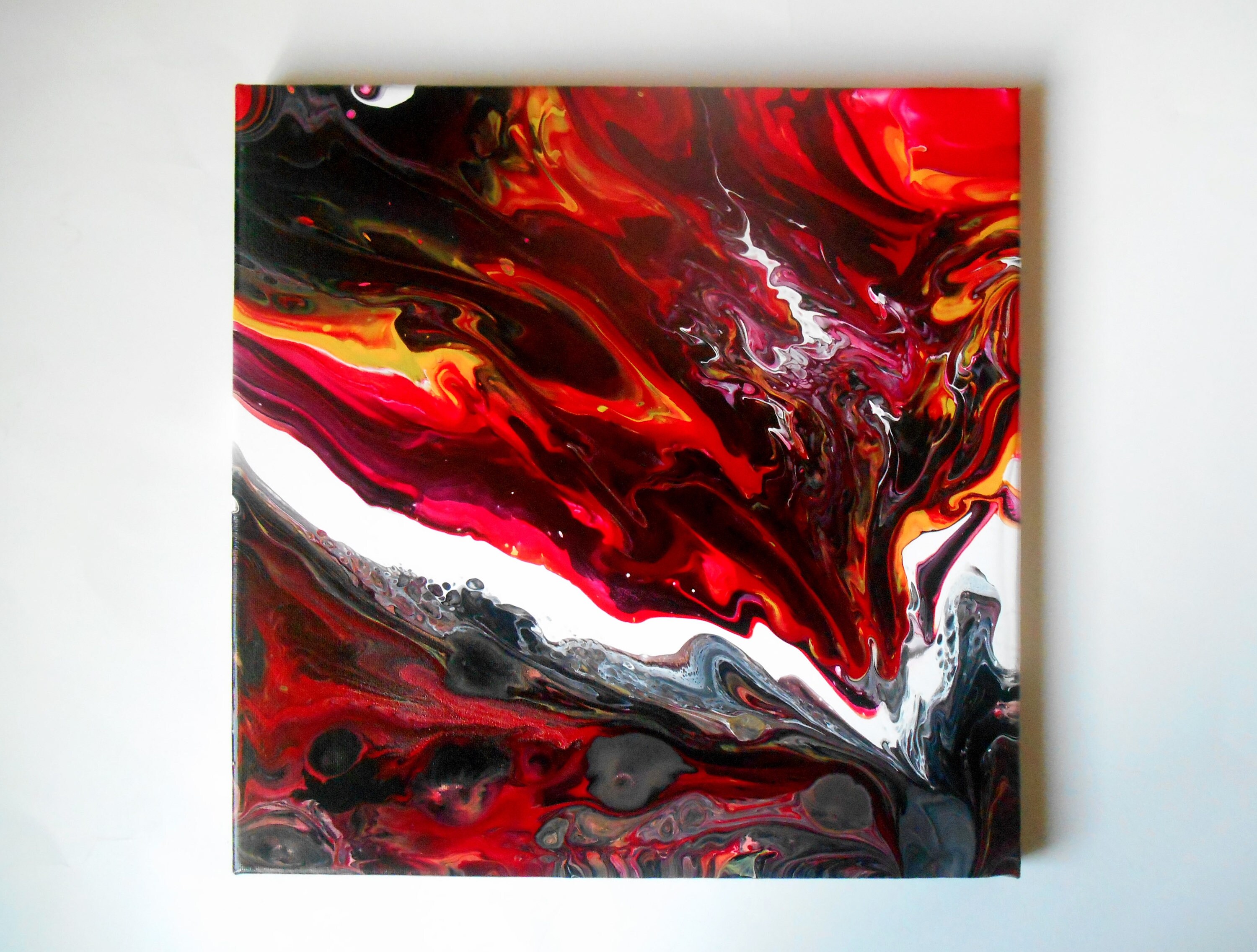 Acrylic Magma canvas for wall decoration Painting Art & Collectibles ...