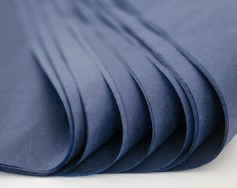 Navy Blue Tissue Paper 24 Sheets Bulk Midnight Blue Tissue - Etsy