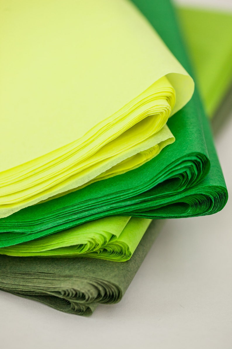 Lime Green Tissue Paper 24 Sheets Apple Green Tissue Paper - Etsy