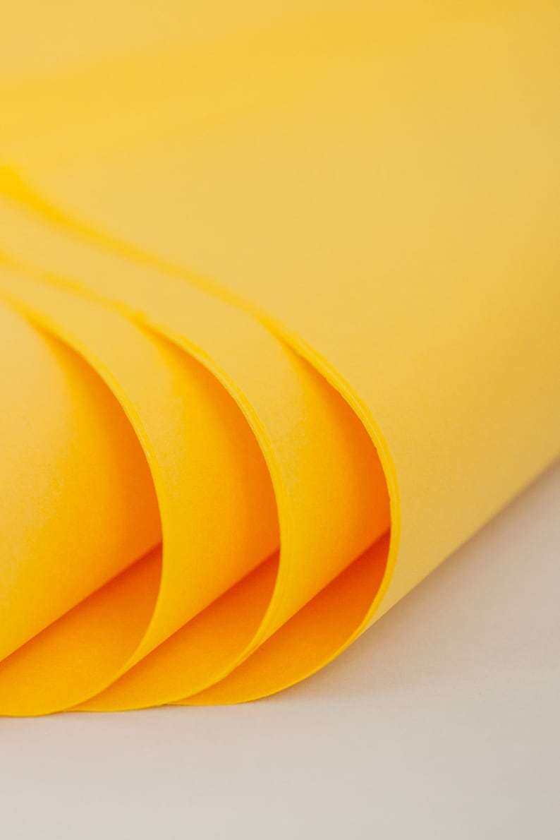 Yellow Tissue Paper Bright Yellow Tissue Paper 24 Sheets | Etsy