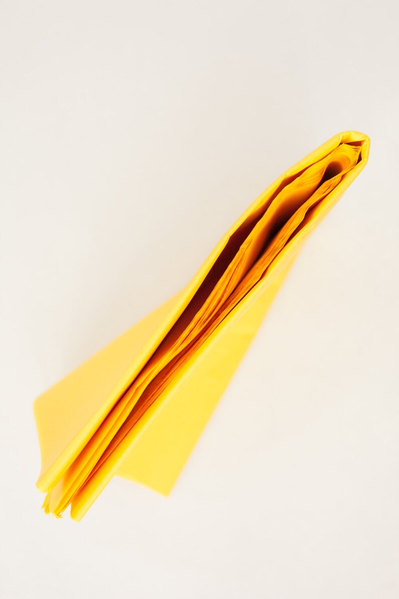 Yellow Tissue Paper Bright Yellow Tissue Paper 24 Sheets | Etsy