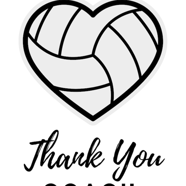 Volleyball Thank You - Etsy