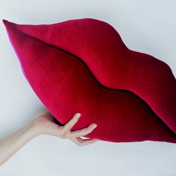 Lips Pillow - Etsy