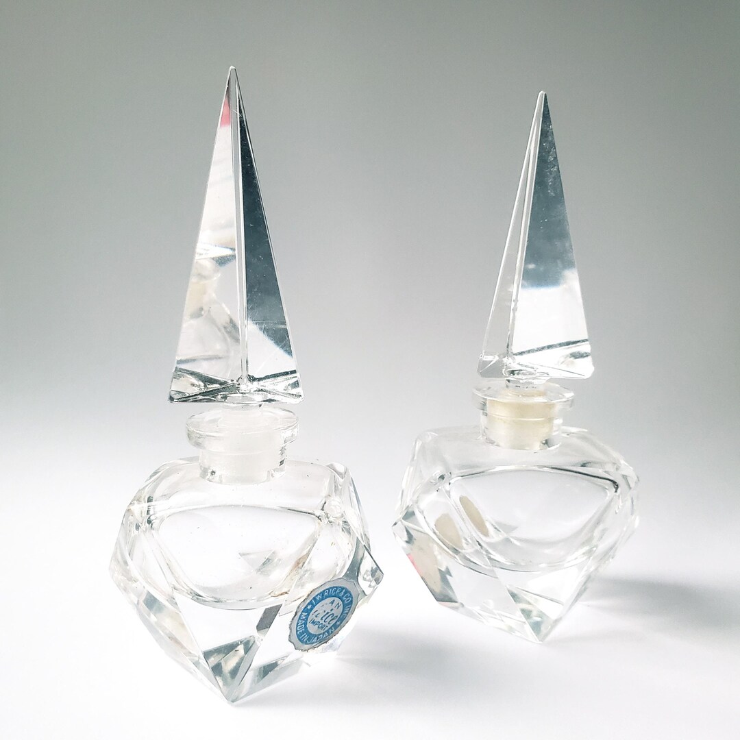 Two MCM Irice Crystal Perfume Decanters - Etsy