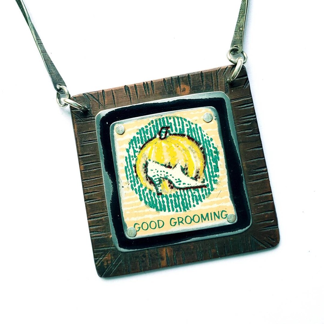 Girl Scout Good Grooming Vintage Candy Tin Badge Pendant - Etsy