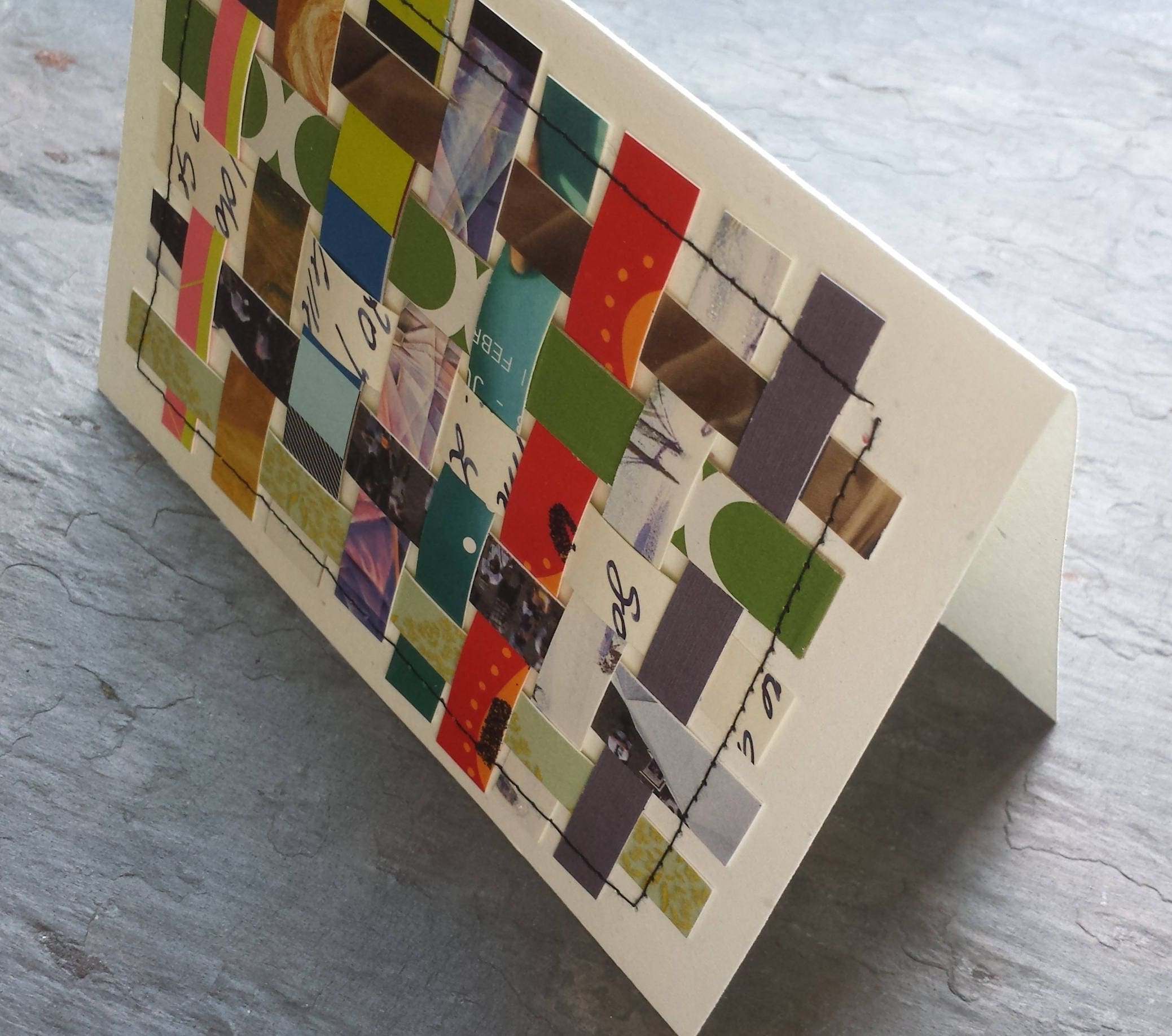 Set of 4 Woven Recycled Paper All Occasion Cards - Etsy