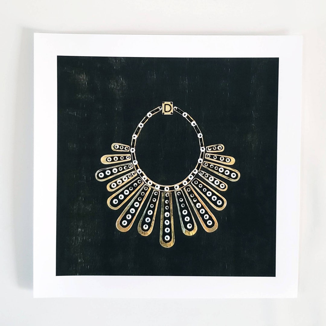 12" RBG Collar - D is for Dissent | Giclee Print - Etsy