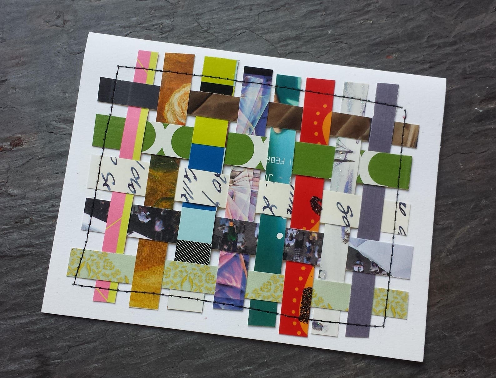 Set of 4 Woven Recycled Paper All Occasion Cards - Etsy