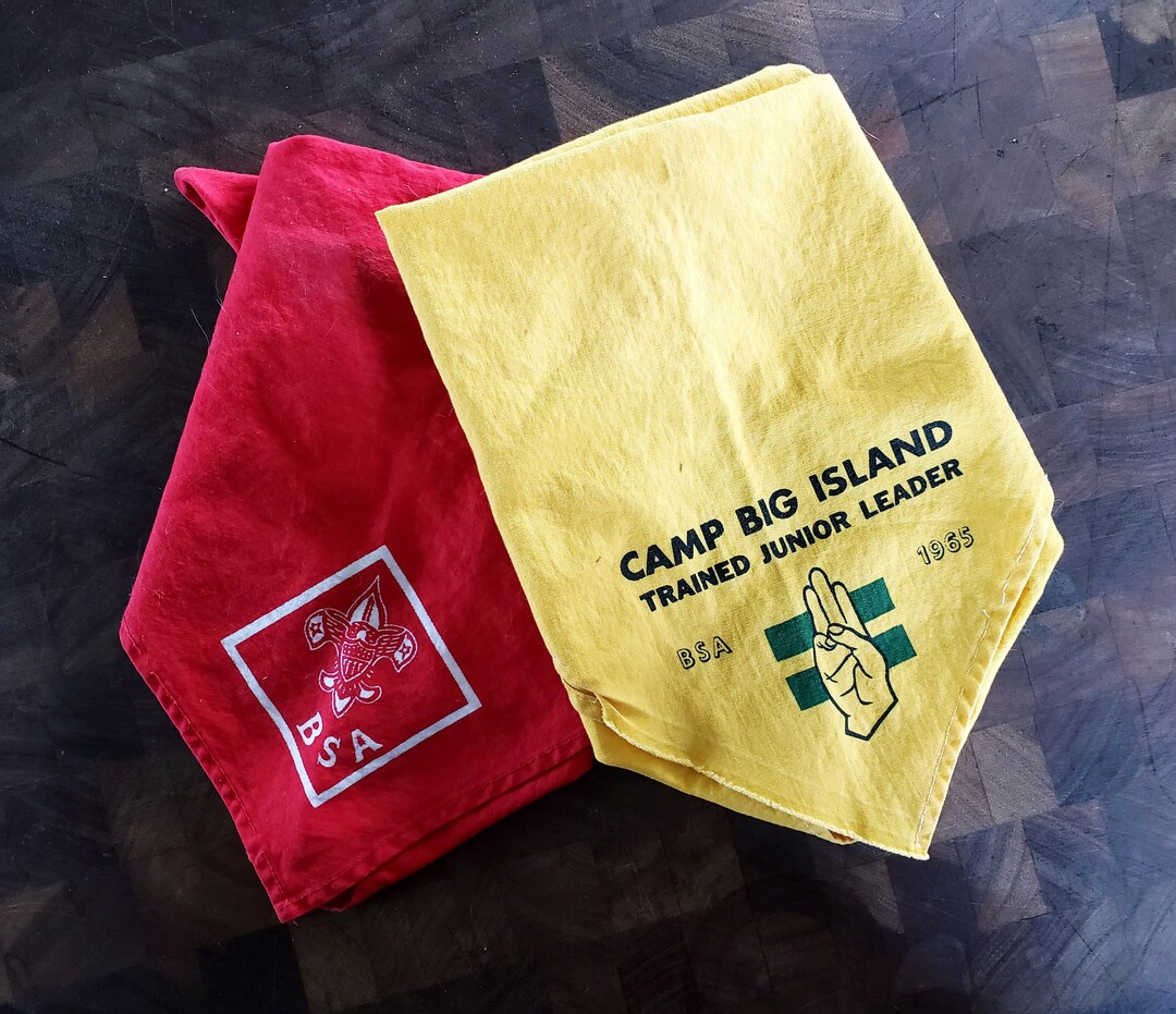 Two Vintage Boy Scout Scarves - Etsy