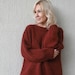 Mohair Sweater Dark Copper Long Sweater Sweaters for Women - Etsy