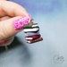 Vintage Book Stack Polymer Clay Hand Sculpted Miniature Necklace ...