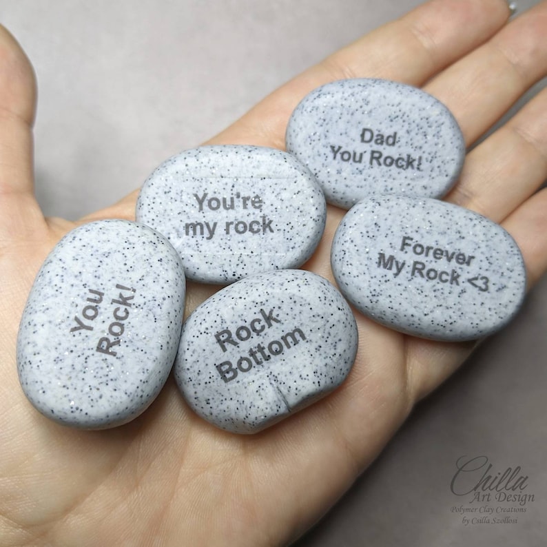 Personalizable Cute Rock - Lucky Stone Pebble Geology Rock Climbing ...
