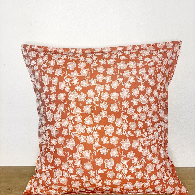 Pink Flower Sham Cover - Etsy