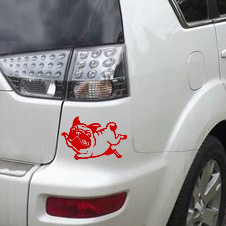 Dog Decal Pug Crazy Vinyl Sticker Decal Good for Walls - Etsy