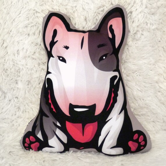 Bull Terrier Pillow Bully Pillow Dog Lover Gift Idea Cuddly | Etsy