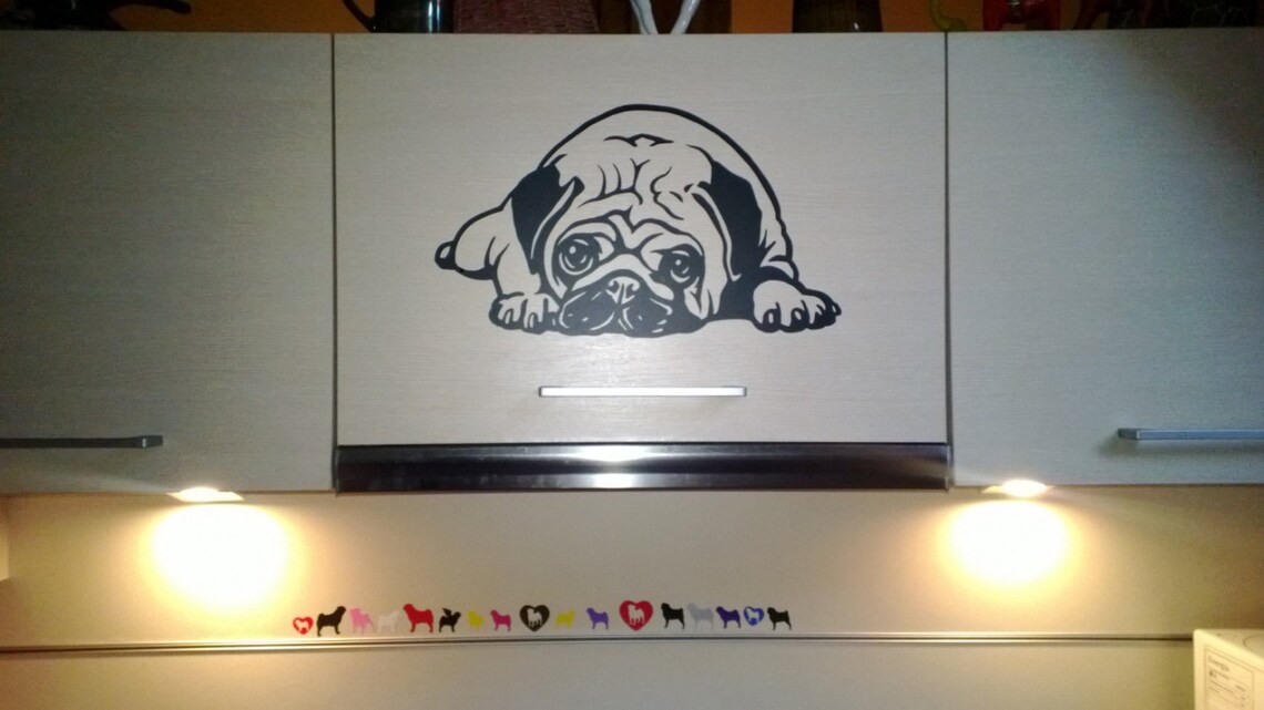 Dog Decal Pug Snooze Vinyl Sticker Decal Good for Walls - Etsy