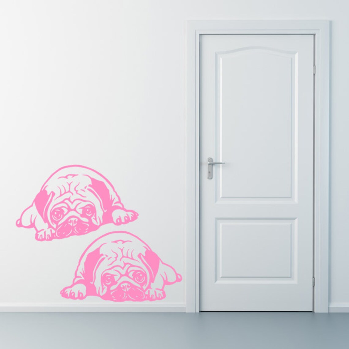 Dog Decal Pug Snooze Vinyl Sticker Decal Good for Walls | Etsy