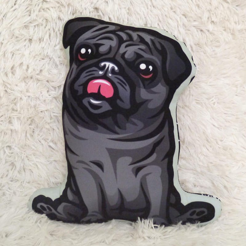 Pug Pillow - Etsy