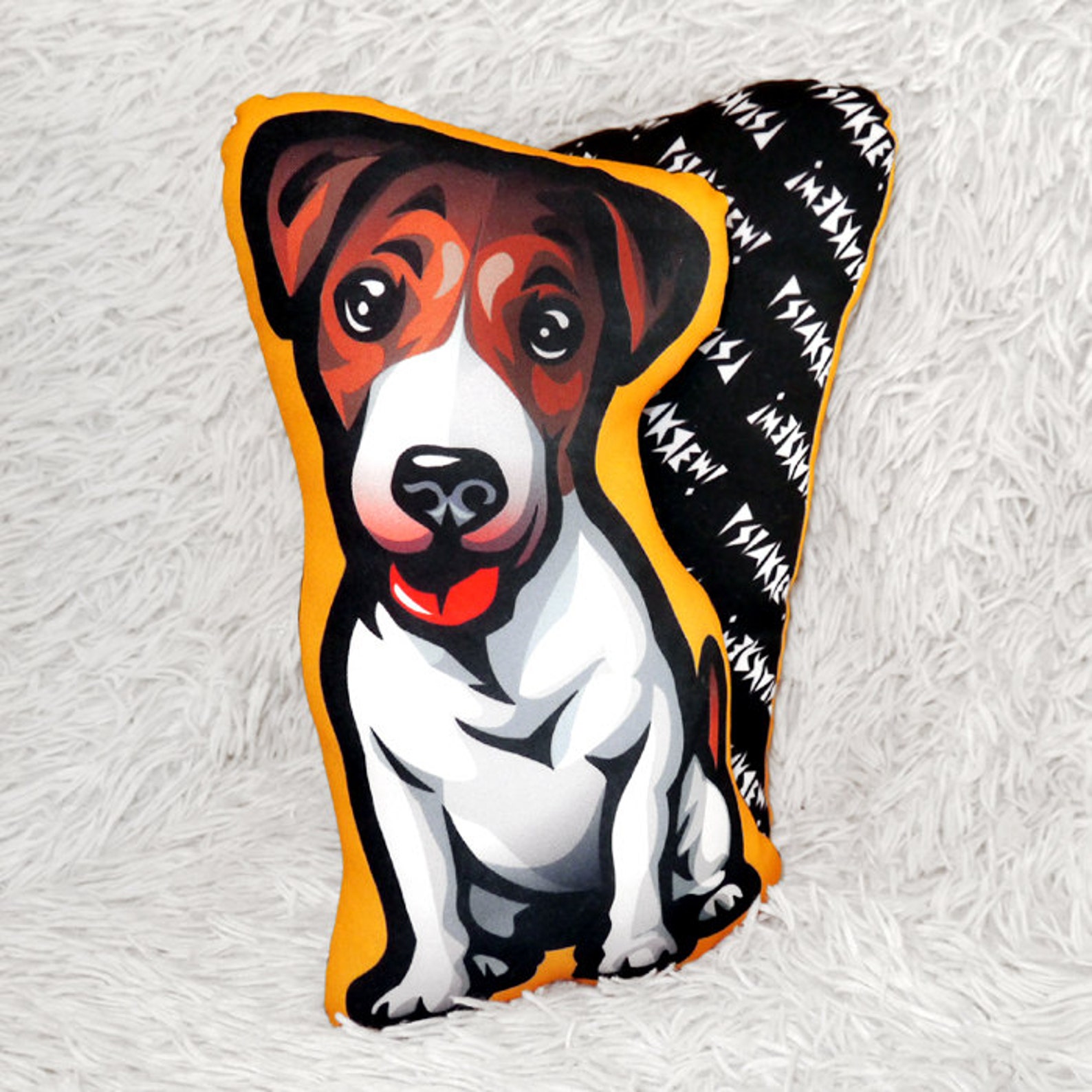 Jack Russell Terrier Pillow Decorative Dog Cushion Cuddly - Etsy