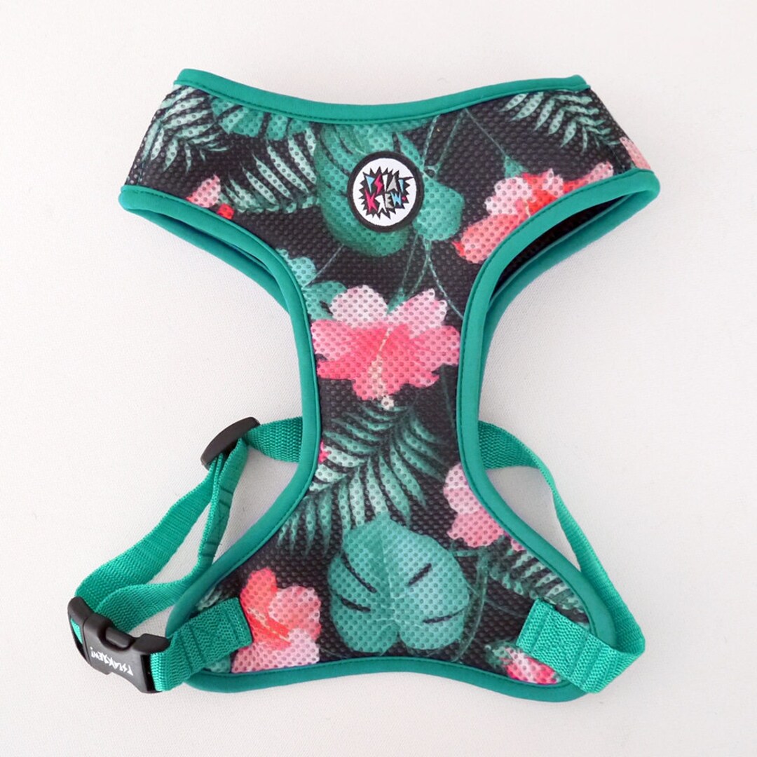 Dog Harness, Always Feeling Cool, Super Soft Psiakrew Tropical Monstera ...