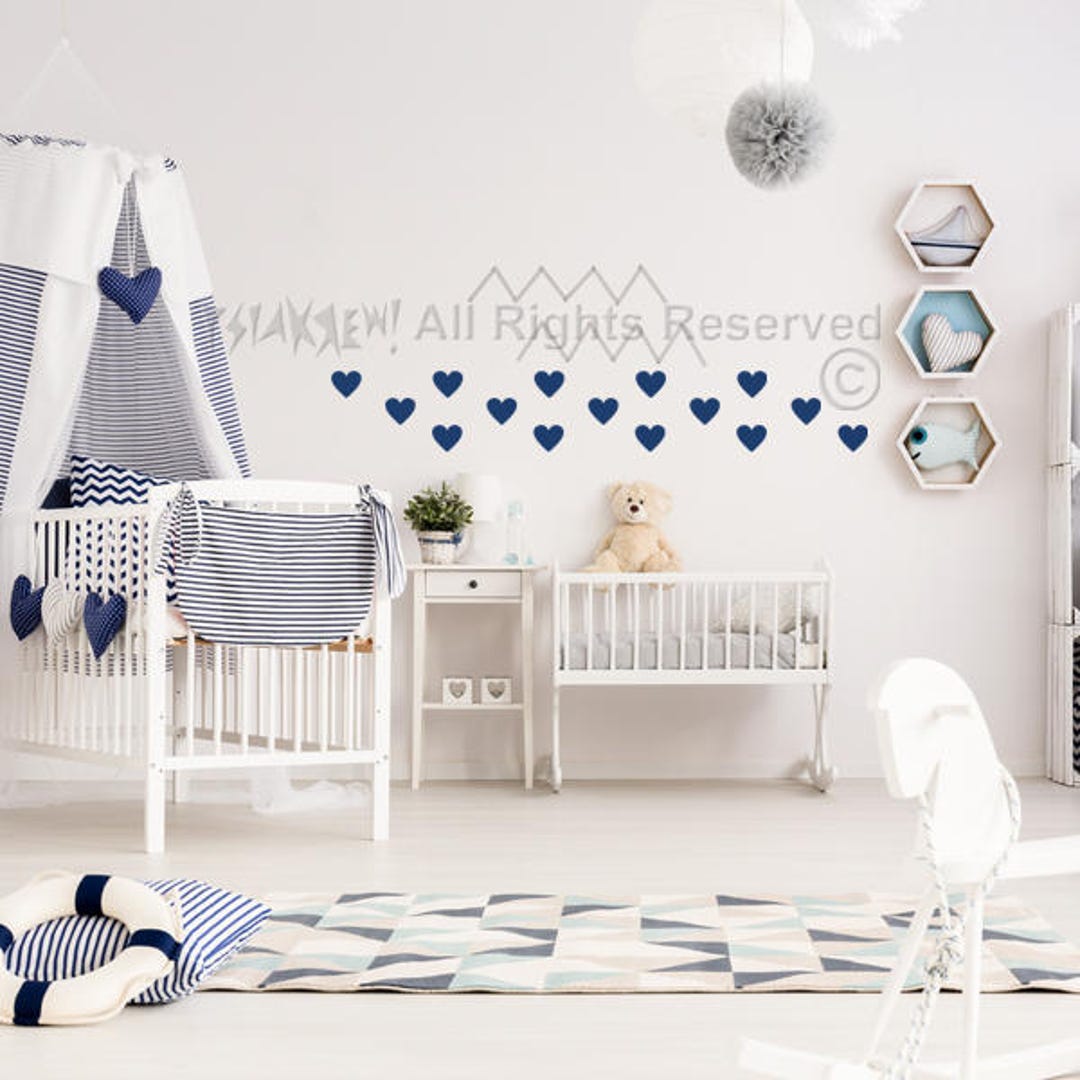 Heart Sticker Wall Decal Hearts Wall Sticker Wall Decoration - Etsy