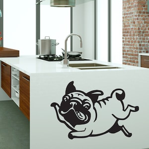 Dog Decal Pug Crazy, Vinyl Sticker Decal Good for Walls, Cars, Ipads ...