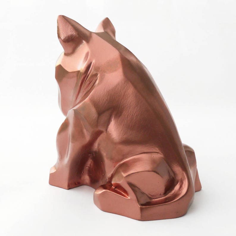 Bull Terrier Copper Dog Sculpture Home Decor Statue Gift for - Etsy